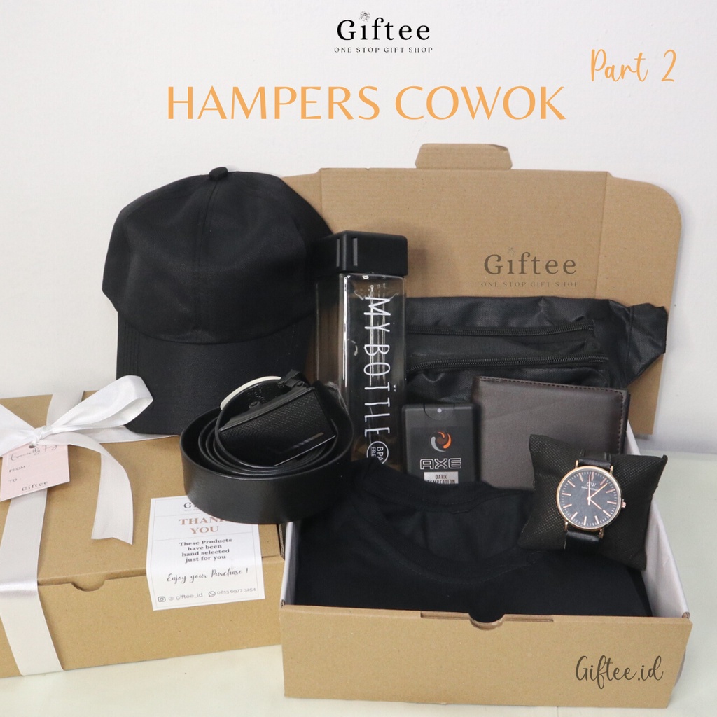 Jual HAMPERS PRIA PRIDE KADO ULANG TAHUN COWOK KAOS JAM PARFUM TAS TOPI ...