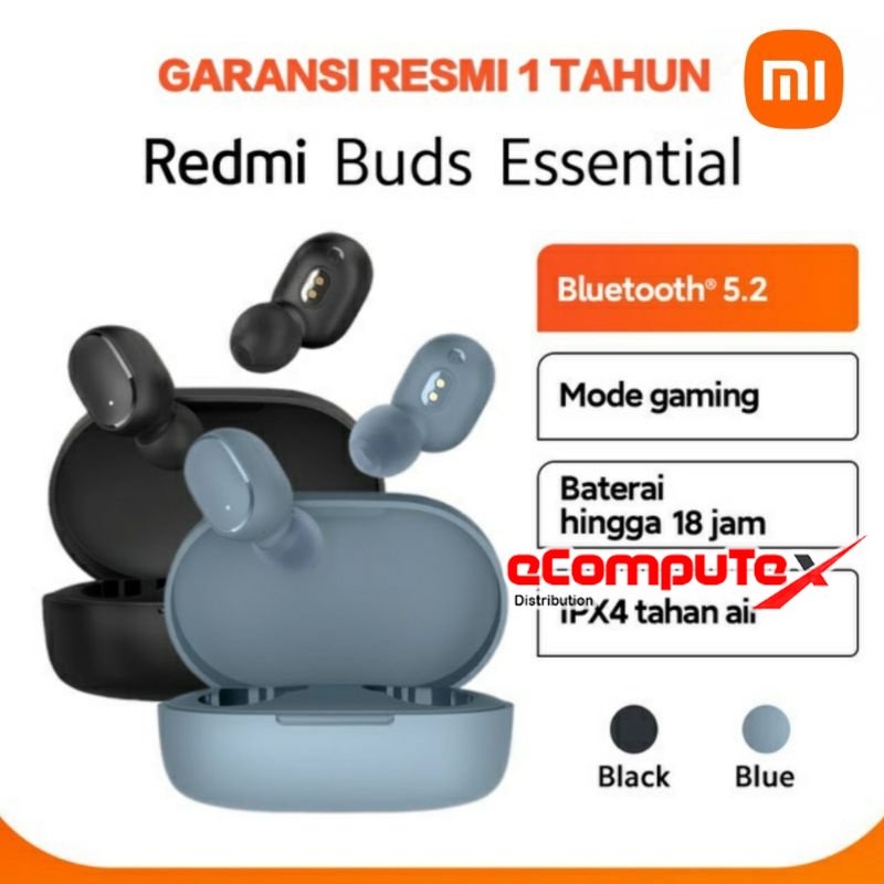 Jual HEADSET EARPHONE TWS XIAOMI REDMI BUDS ESSENTIAL GARANSI RESMI ...