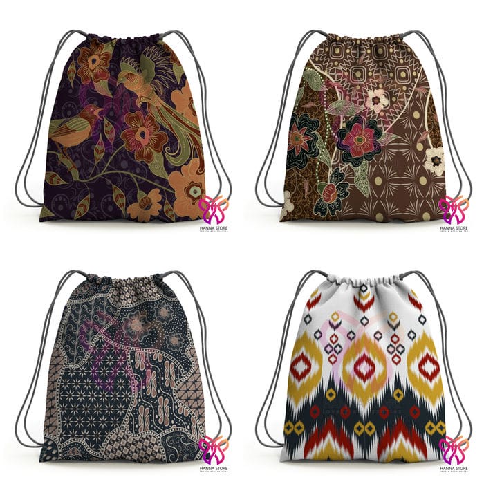 Jual Tas Serut Ransel Motif Batik Jawa Solo Jogja Bali 1 | Shopee Indonesia