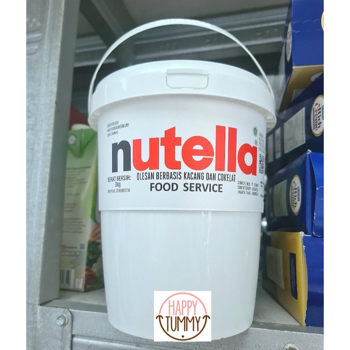 Jual Nutella spread 3 kg chocolate jam coklat selai food service pail ...