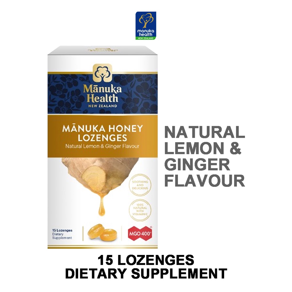 Jual Manuka Honey Lozenges Mgo 400 Rasa Lemon Ginger Madu Manuka Permen ...