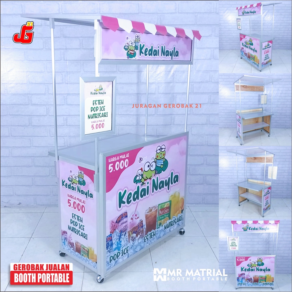 Jual Booth Portable Juragan Gerobak 21 Jumbo Meja Lipat Jualan | Shopee ...