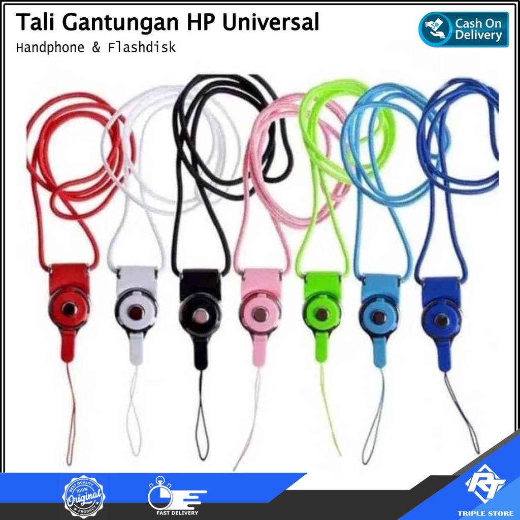 Jual Tali Gantungan HP 2in1 Universal Tali Lanyard Hp Sling Kalung ...