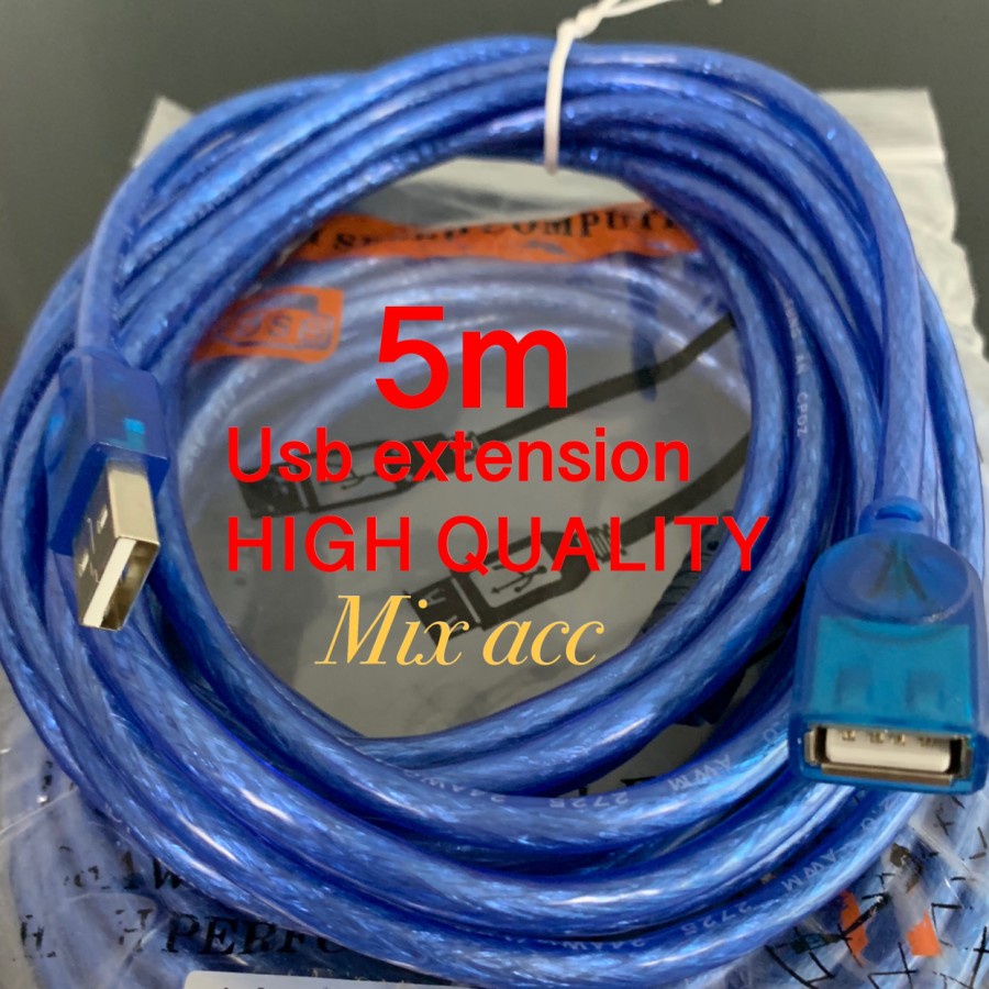 Jual KABEL USB EXTENSION 5M MALE TO FEMALE 5 Meter PENYAMBUNG USB EXTENTION | Shopee Indonesia