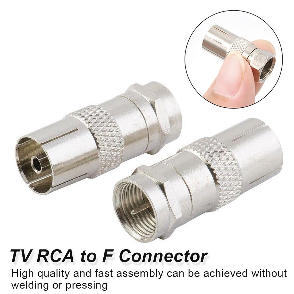 Jual Konektor Antena TV Female to F Male Converter Antena Adapter ...