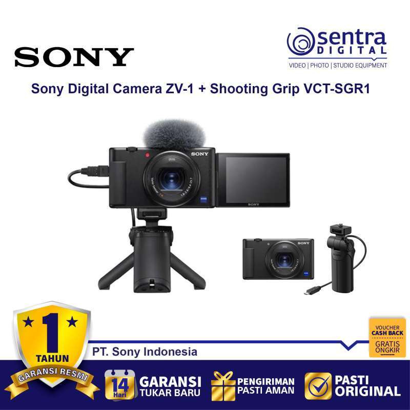 Jual Sony Digital Camera ZV-1 Bundling Shooting Grip VCT-SGR1 | Shopee Indonesia