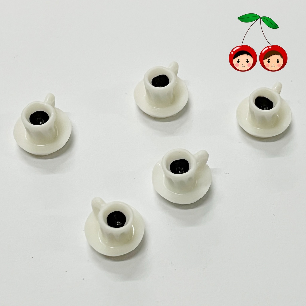 Jual Miniatur Minuman Cangkir Kopi Warna Skala 1:12 - Miniature Coffee ...