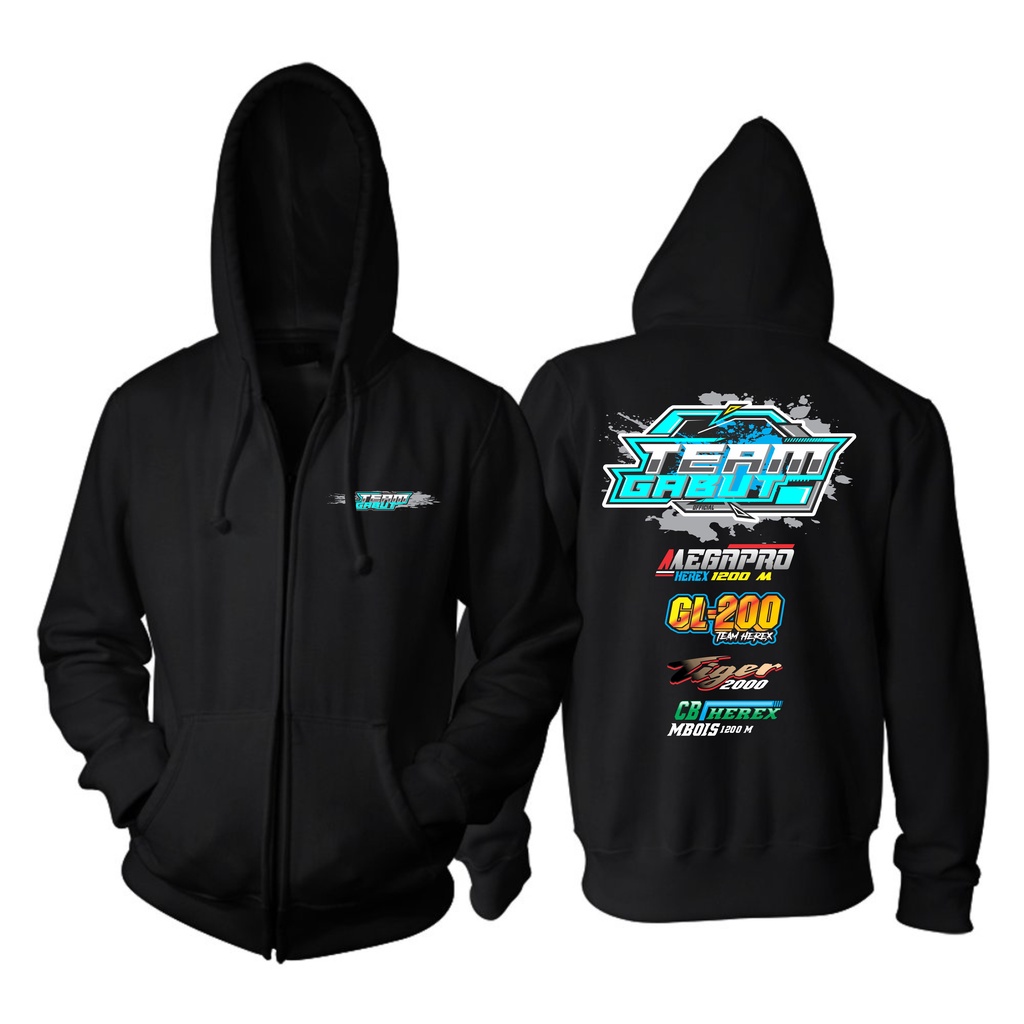 Jual JAKET ZIPPER RACING TEAM GABUT HEREX HONDA GL CB MEGAPRO TIGER BIG ...