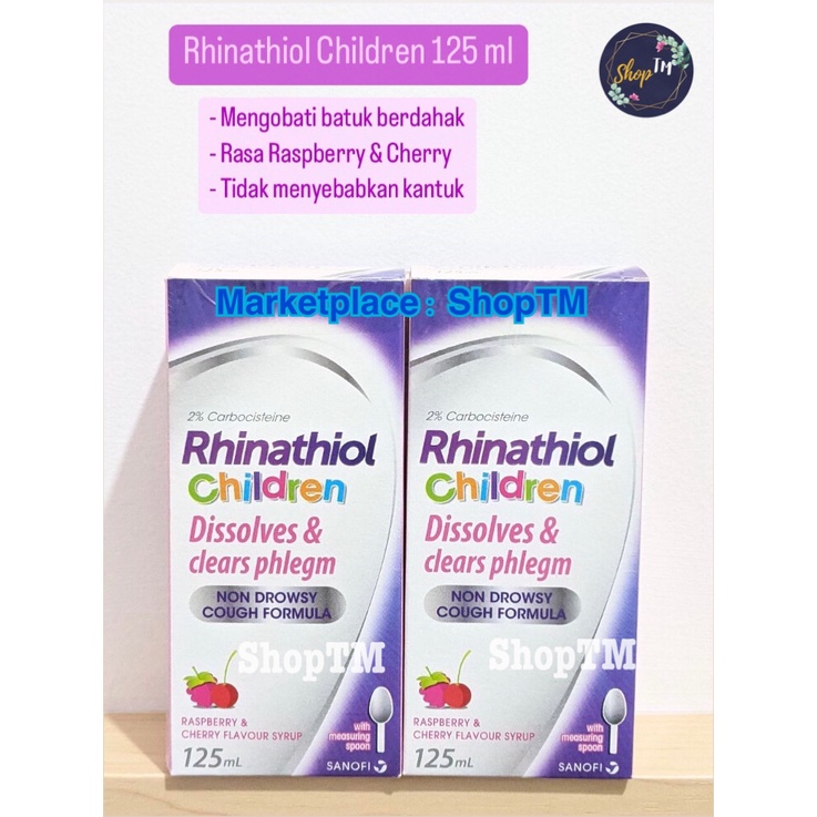 Jual Rhinathiol Children 125ml Singapore Obat Batuk Anak | Shopee Indonesia