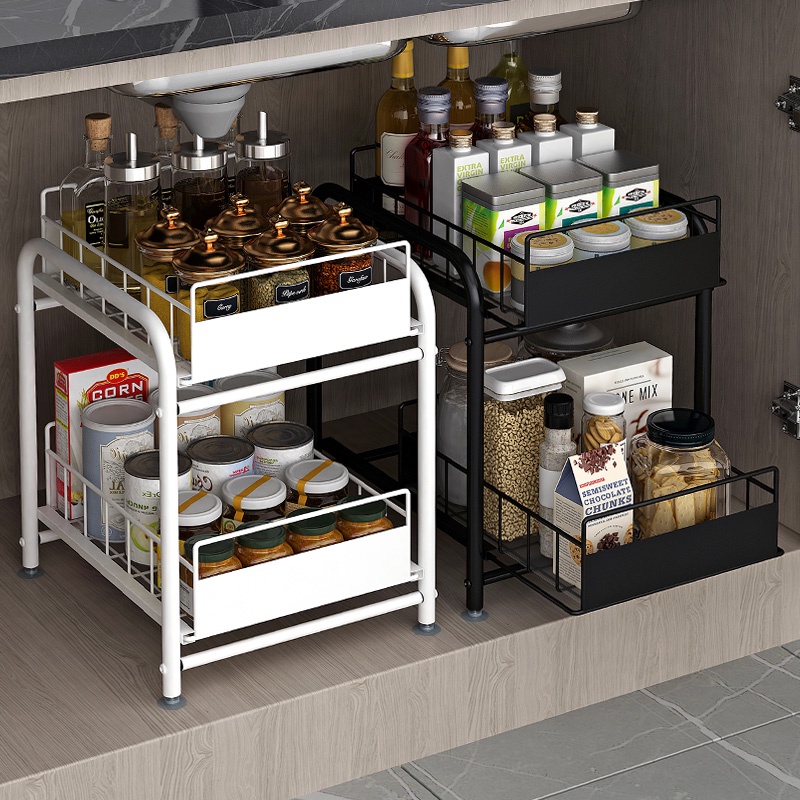 Jual WARM LAB Rak Dapur Serbaguna Lemari Laci Geser Keranjang Tarik ...