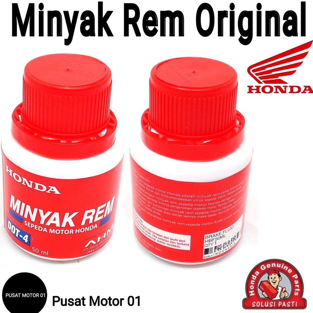 Jual Minyak Rem Original Ahm Honda 50ML Brake Fluid Ori Minyak Rem ...
