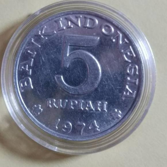 Jual CodeHh6H1 uang kuno indonesia 5 rupiah tahun 1974 materi mahar | Shopee Indonesia