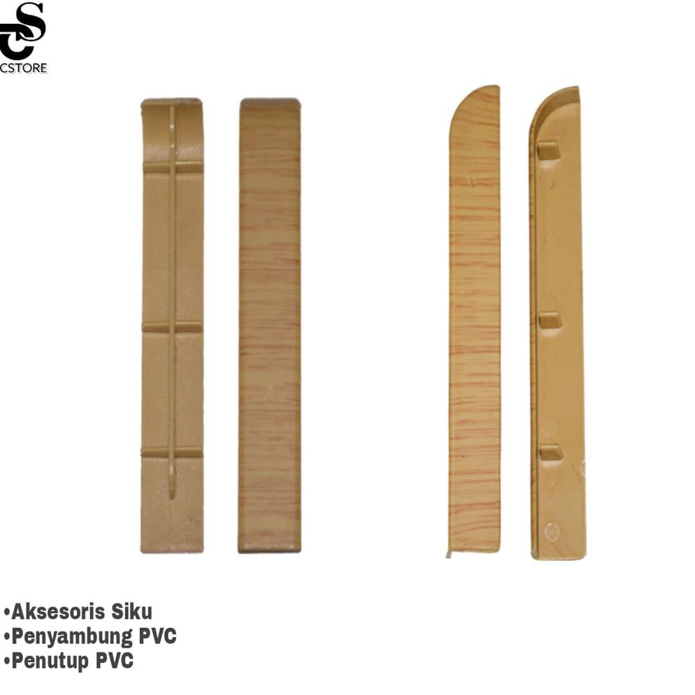 Jual (COD )NEW_PRODUCT Aksesoris Plint Lantai PVC/Aksesoris Listplank ...