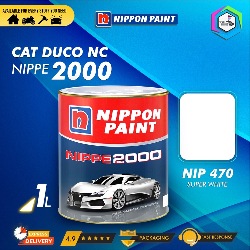 Jual Cat Duco Nippon Paint Nippe 2000 470 Super White | Shopee Indonesia