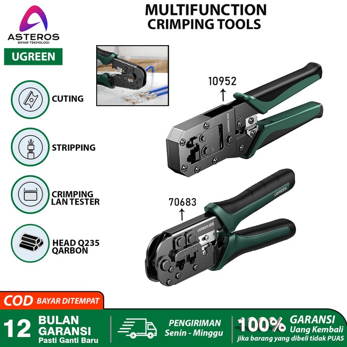 Jual Crimping Tang Crimping Tool Lan Network 6P 8P Rj45 Ugreen Tang ...