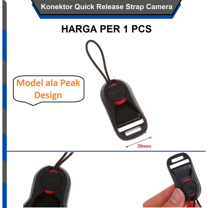 Jual Strap Konektor Quick Release Strap Wrist Shoulder Camera Model ...