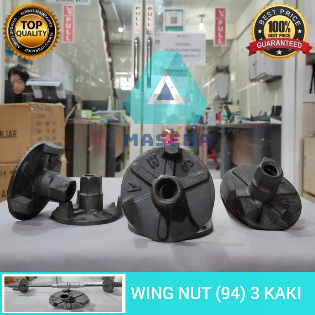 Jual WING NUT 3 kaki BEKISTING | Tie Nut Bekisting Steger | Shopee ...