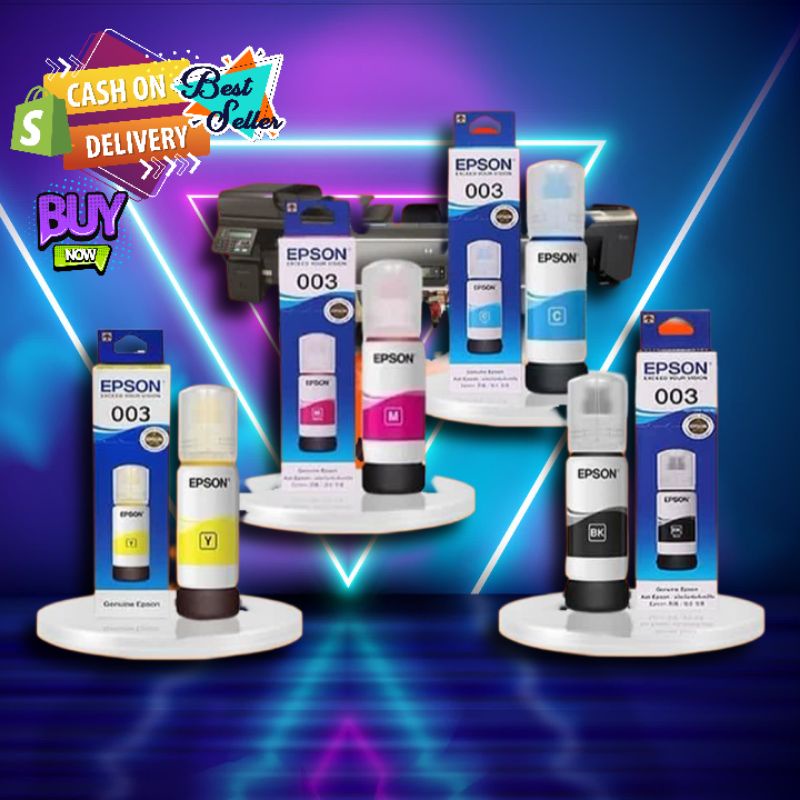 Jual Tinta epson 003 ori eco tank for printer L1100 L3100 L3500 L5200 ...