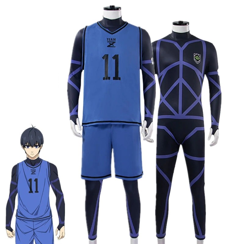 Jual Jersey Baju Blue Lock Anime Cosplay Costume Isagi Yoichi Bebas ...