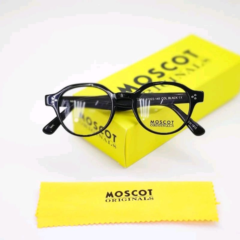 Jual Kacamata Moscot Ezra black glossy frame glasses | Shopee Indonesia