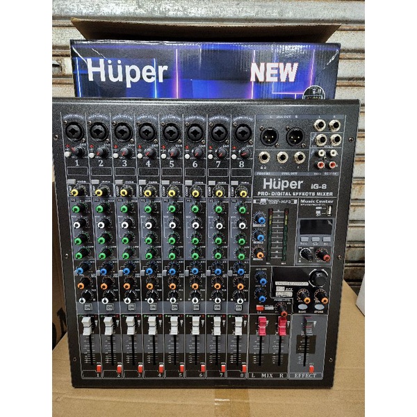 Jual mixer audio huper ig8 ig 8 8CH soundcard original new with compressor | Shopee Indonesia