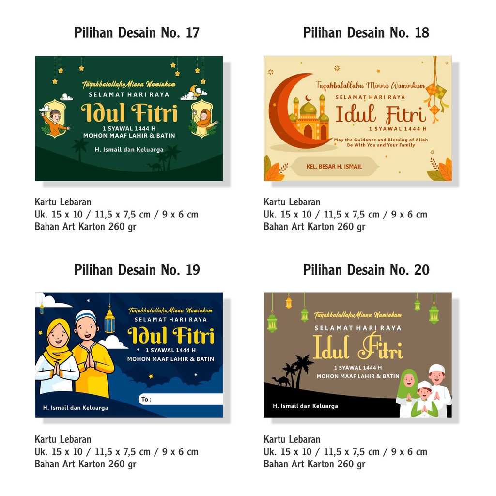 Jual Stiker Ucapan Parcel Hampers Bingkisan Lebaran Hari Raya Idul ...