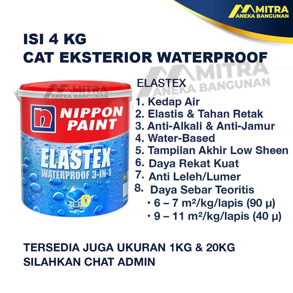 Jual CAT TEMBOK EKSTERIOR INTERIOR NIPPON PAINT BENEDICT BLUE NP PB 1512A / VINILEX ELASTEX ...