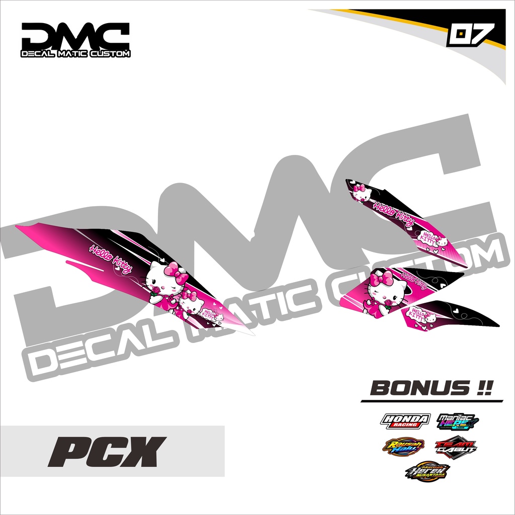 Jual STRIPING PCX - STRIPING PCX VARIASI HELLO KITTY | Shopee Indonesia