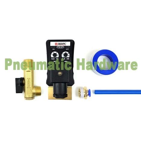 Jual Electronic Drain Valve Timer Air Vae Solenoid Valve Drat 1/2 220V ...