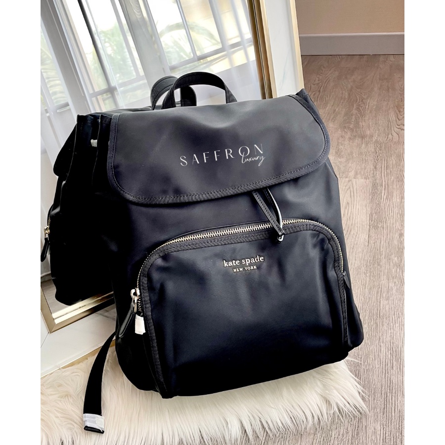 Jual Kate Spade Sam The Little Better Nylon Medium Flap Backpack ...