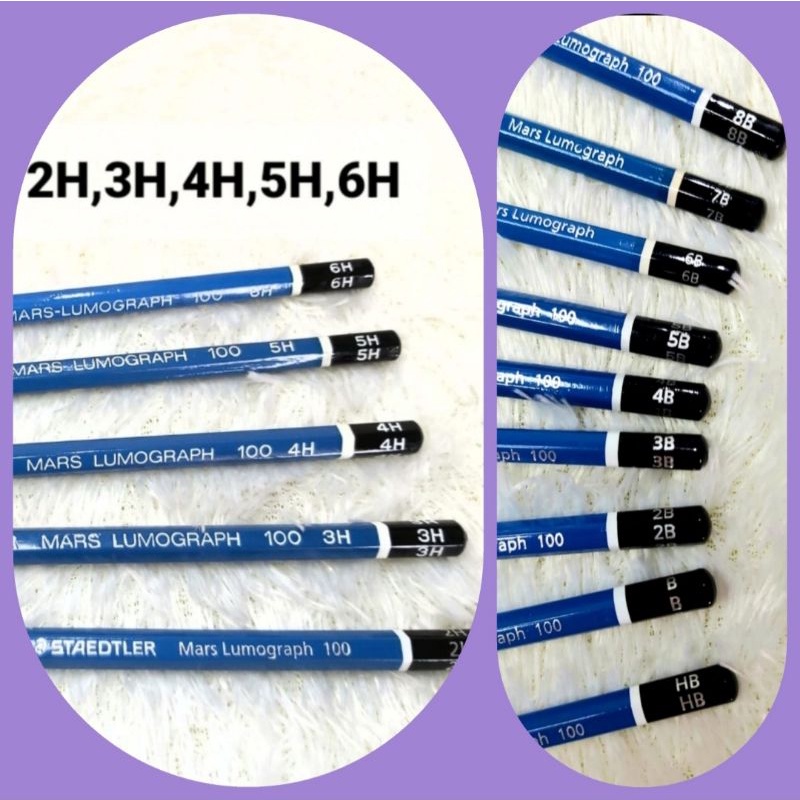 Jual Pensil Staedtler HB,B,2B,2H,3B,3H,4B,4H, 5B,5H,6B,6H,7B,8B | Shopee Indonesia
