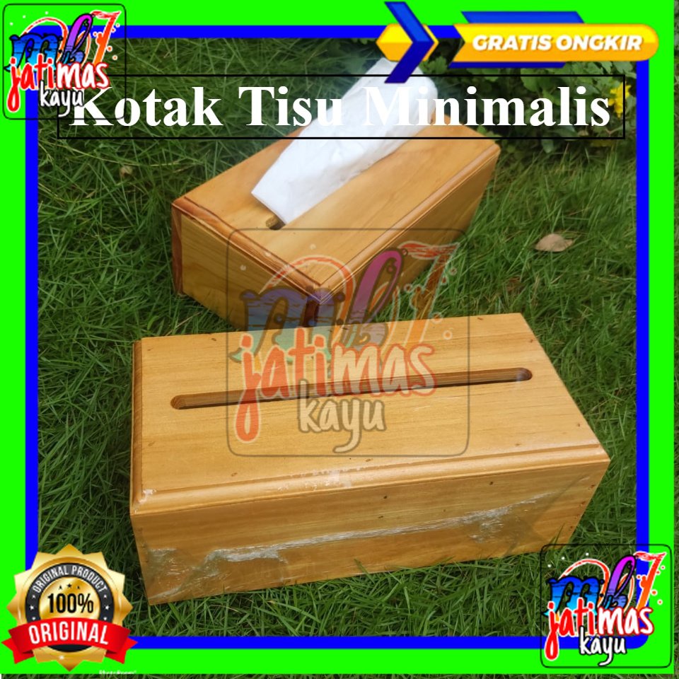 Jual COD - Kotak Tisu Box Tissue Tempat Tisu kerajinan tangan dari kayu ...