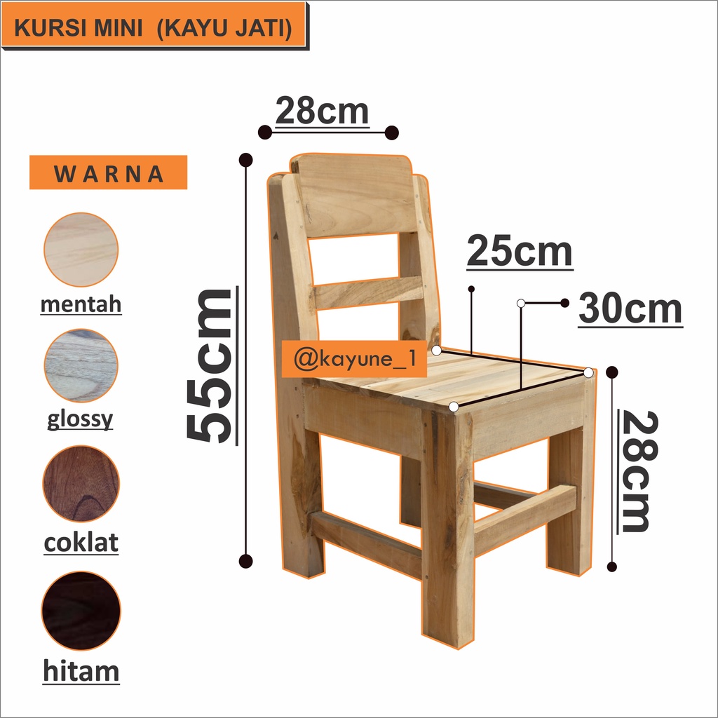 Jual KURSI BELAJAR UKIR | KURSI MINI | KURSI PAUD | KURSI ANAK (KAYU ...