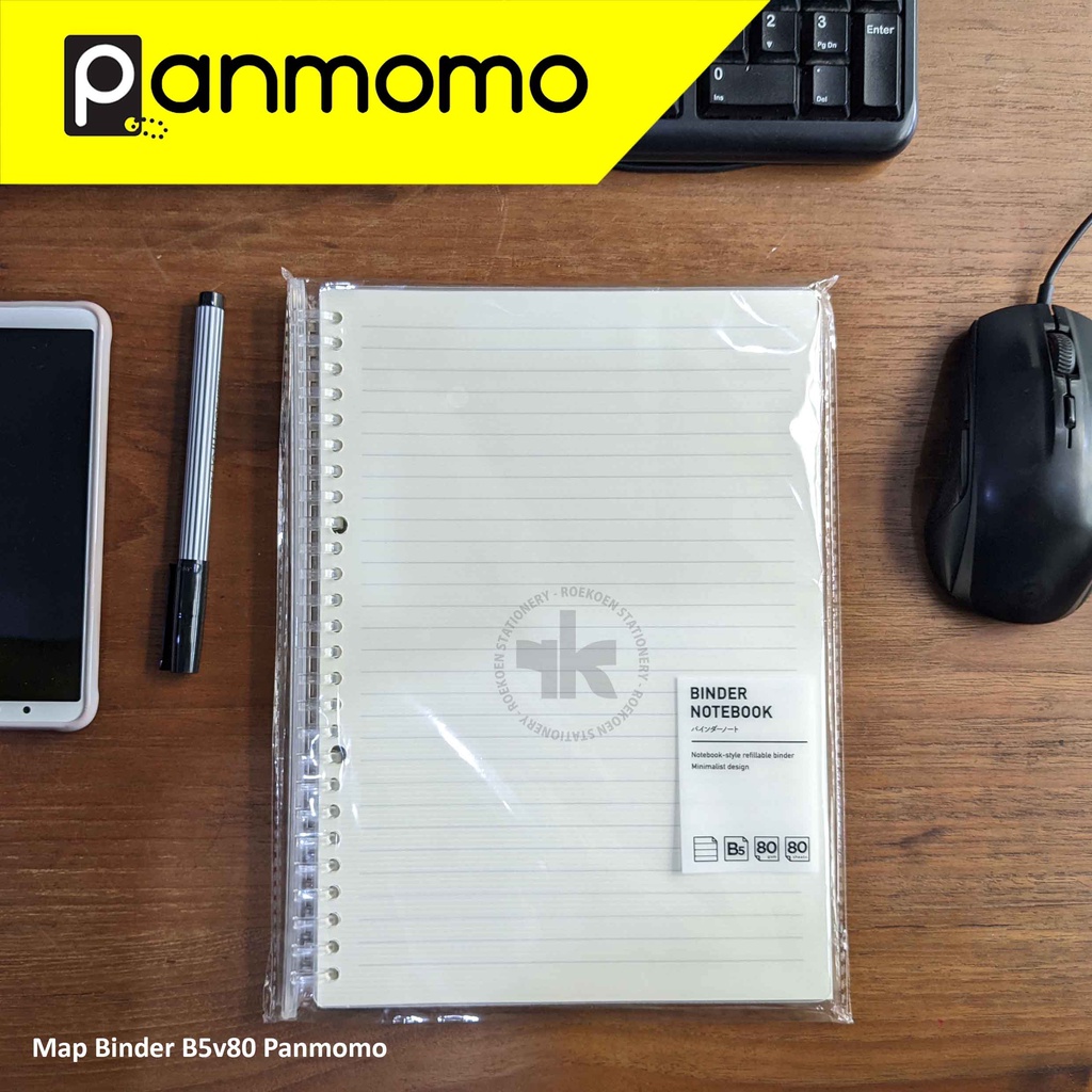 Jual Panmomo Map Binder B5 Polos Transparan + isi v80 Garis (Ruled ...