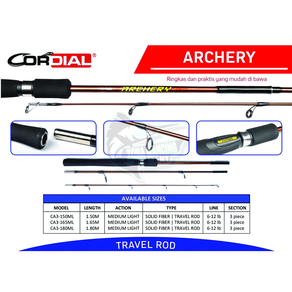 Jual Joran CORDIAL ARCHERY - JETFLIX 150 | 165 | 180 | Joran Empang ...