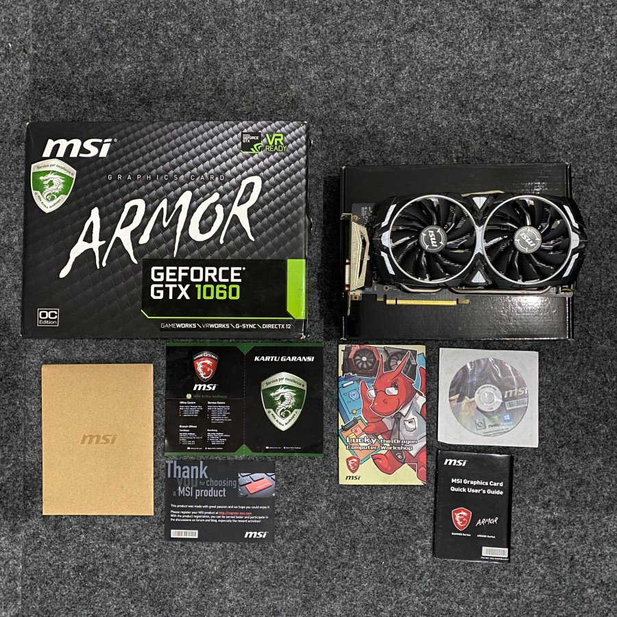 Jual NVIDIA MSI GTX 1060 ARMOR V1 3GB (Performa diatas GTX 1650, RX 570, GTX 1050 Ti, GTX 1050 ...
