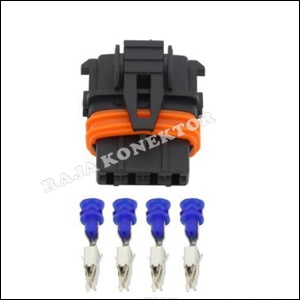 Jual Soket Socket Konektor Connector 4 Pin Sensor Nissan Renault ...