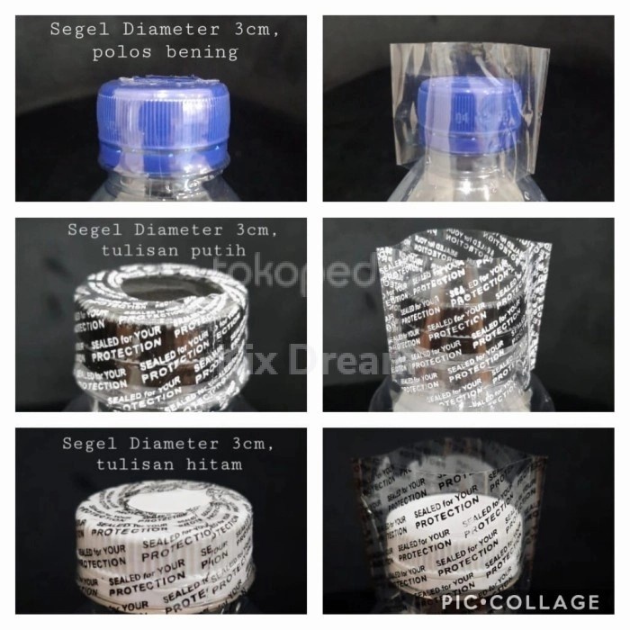 Jual [Plastic Wrap] Segel Plastik Tutup Botol Kale, Diameter Tutup 3Cm ...