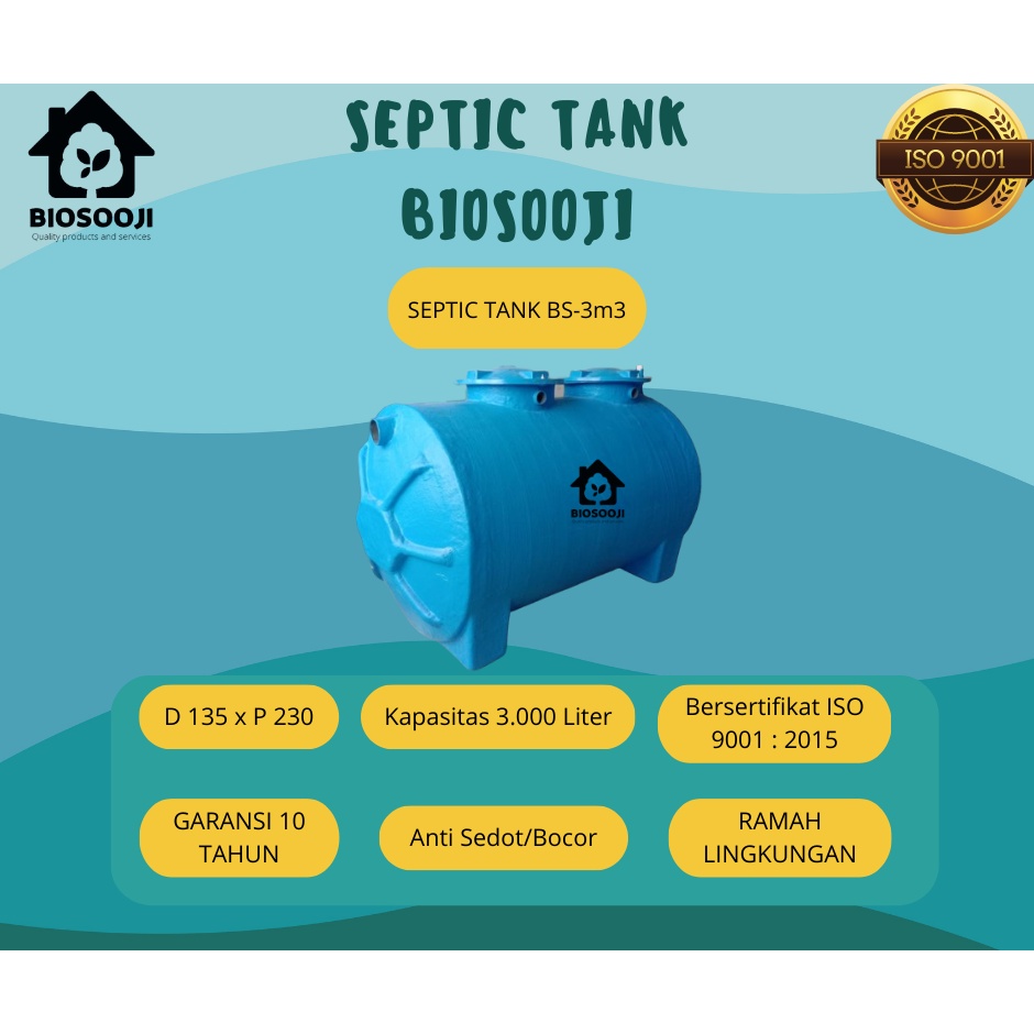 Jual Bio Septic Tank Biofilter, Biotech, Biosooji Kapasitas 3m3 ...