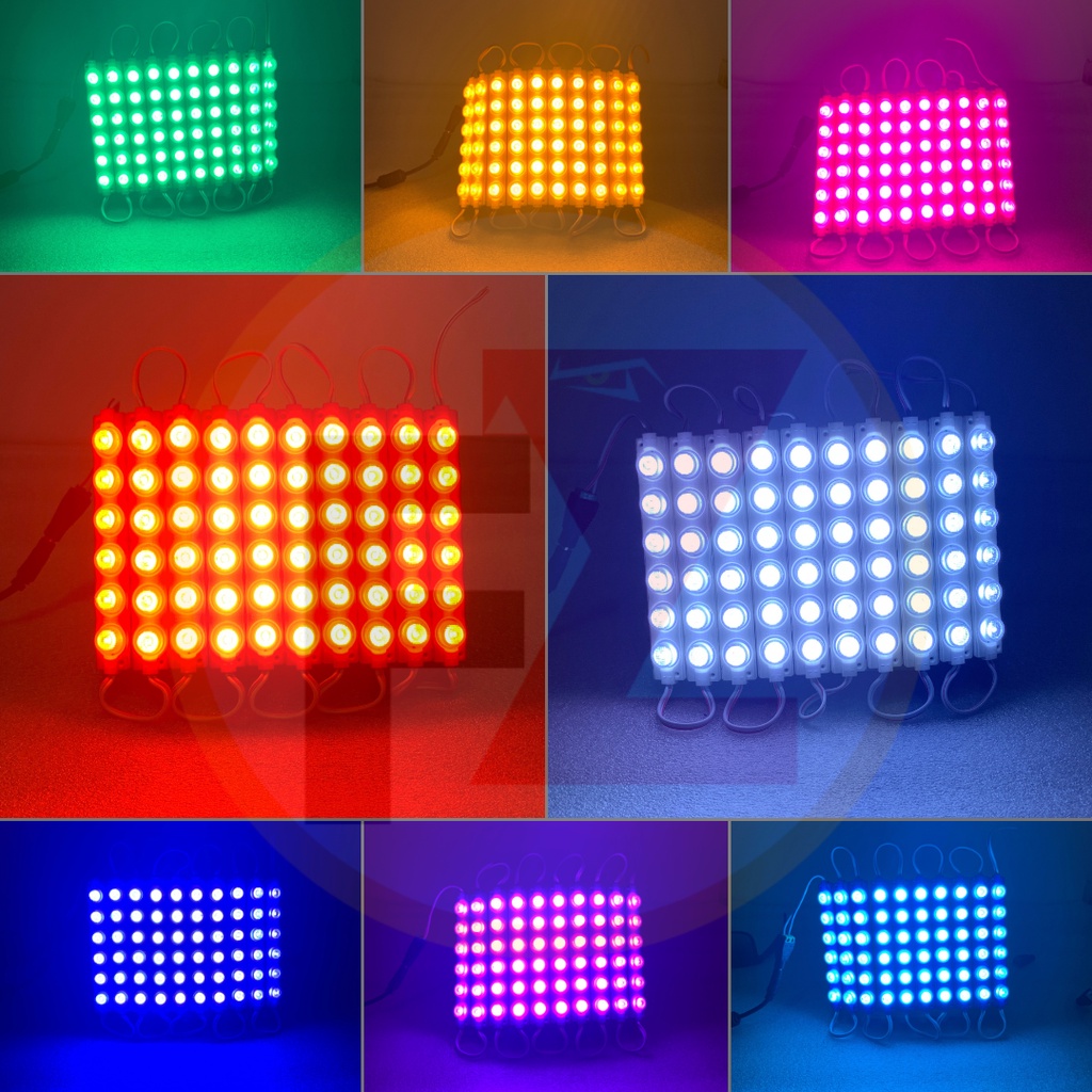 Jual LAMPU LED MODULE 6 Mata ( 1x6 ) 12 Volt 24 Volt / LED Modul 12V ...