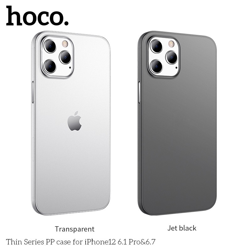 Jual Hoco Ultrathin PP Case iPhone 12 Case iPhone 12 Pro Max - Black ...