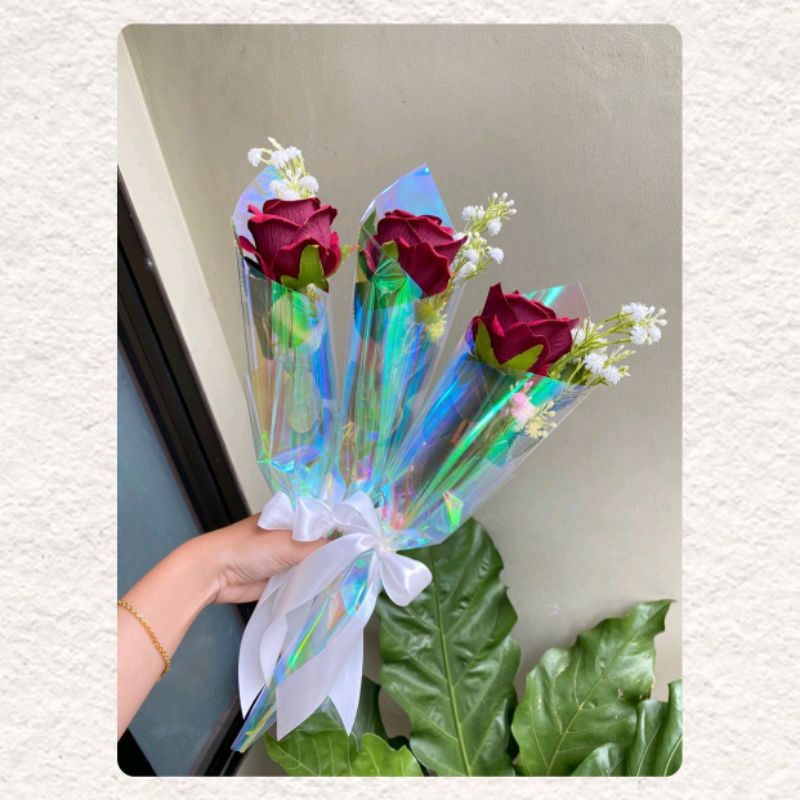 Jual (READY STOK) SINGLE ROSE BUNGA MAWAR ARTIFICIAL PERTANGKAI MERAH ...