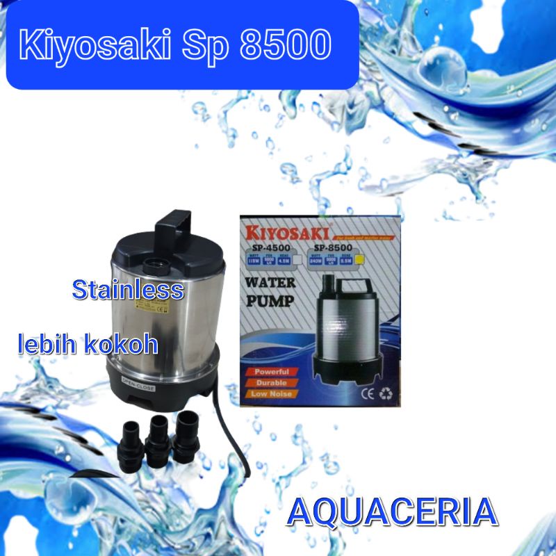 Jual Pompa celup kolam body Stainless KIYOSAKI SP 8500 Water pump | Shopee Indonesia