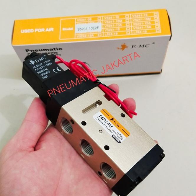 Jual Solenoid Valve S5231-10F / Vf5120 E2 E4 Coil Kabel Emc Pneumatic | Shopee Indonesia