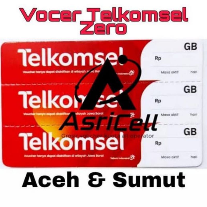 Jual Vocer Zero Telkomsel (Aceh dan Sumut) | Shopee Indonesia