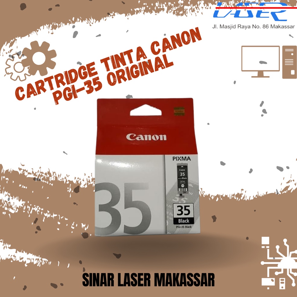 Jual CARTRIDGE TINTA CANON PGI-35 BLACK / TINTA PRINTER CANON ORIGINAL | Shopee Indonesia