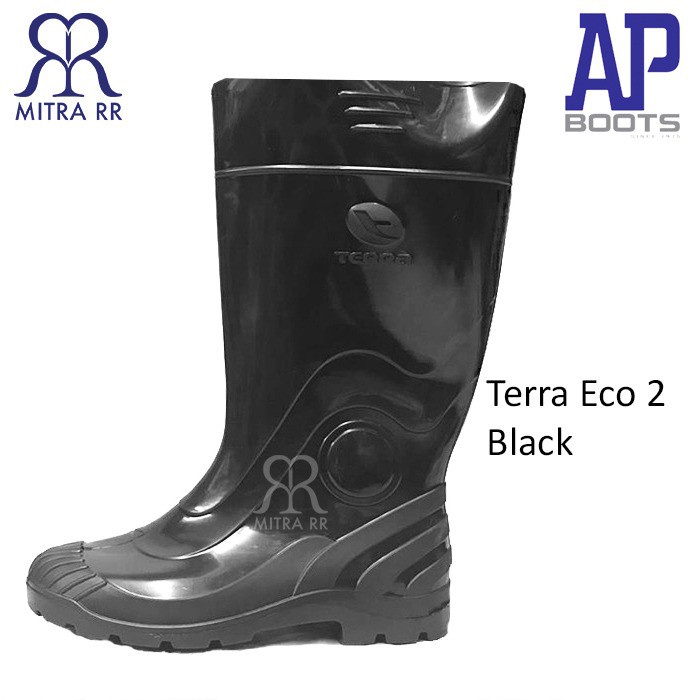Jual Sepatu AP boot Terra Eco 2 Black Sepatu Boots Hitam Tinggi Terra ...