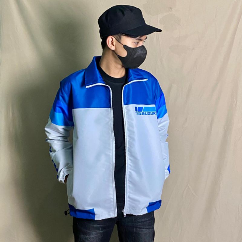 Jual JAKET VINTAGE 90S TEAM SUZUKI V1 | Shopee Indonesia