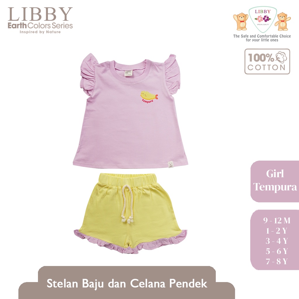 Jual LIBBY Earth Setelan Anak Niji Set Oblong Pendek Celana Pendek Series GIRL (1 STEL) | Shopee ...