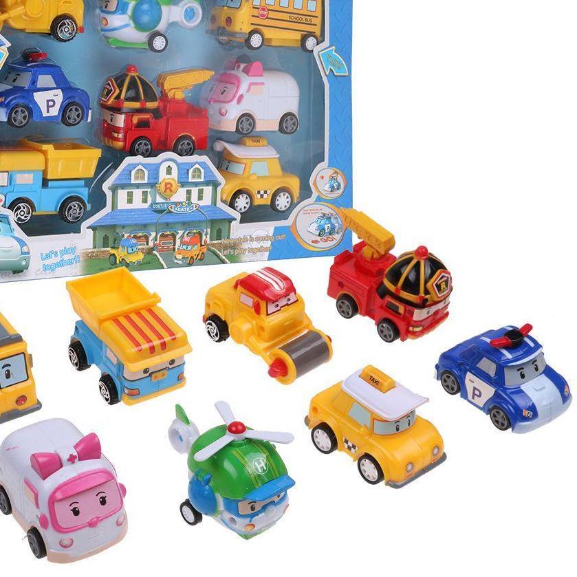 Jual ☎ Mainan Mobil Mobilan Anak Diecast Robocar Poli Set 8 Pcs ...